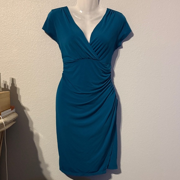 AB Studio | Dresses | Ab Studio Teal Midi Dress | Poshmark